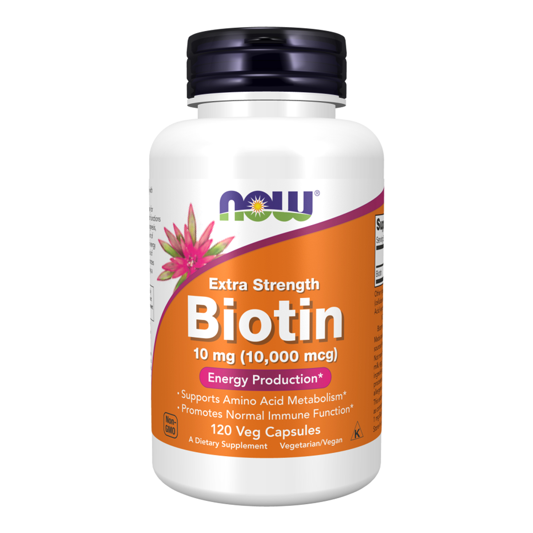 Biotin Extra Strength 10mg Now 120 Veg Capsules